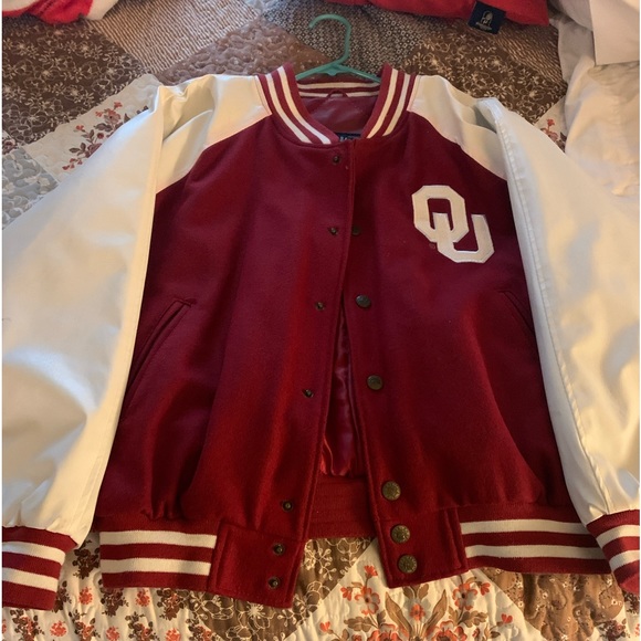 Jackets & Coats | Oklahoma University Letterman Jacket | Poshmark